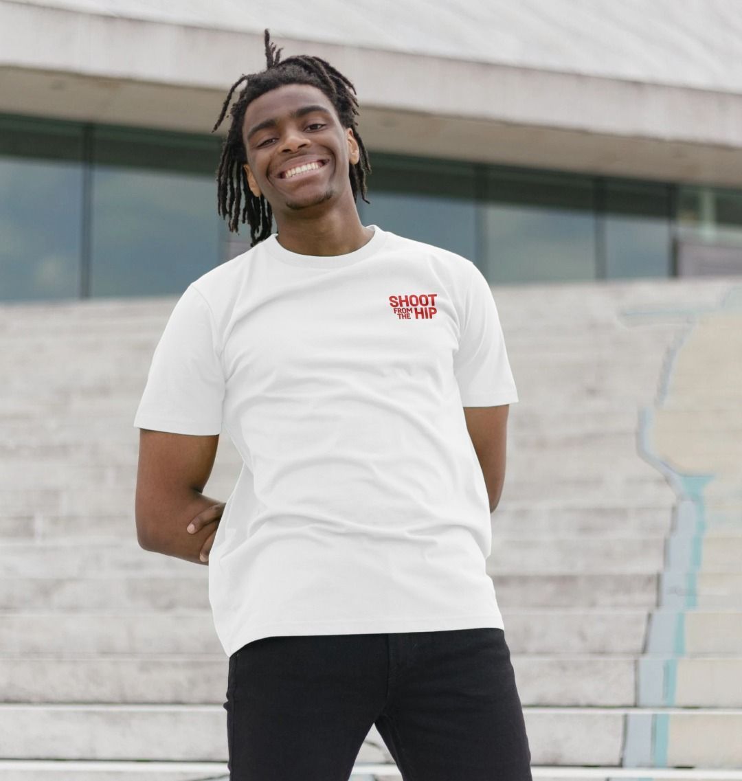 Minimal Black Pocket T-shirt | Tee | Shoot From The Hip