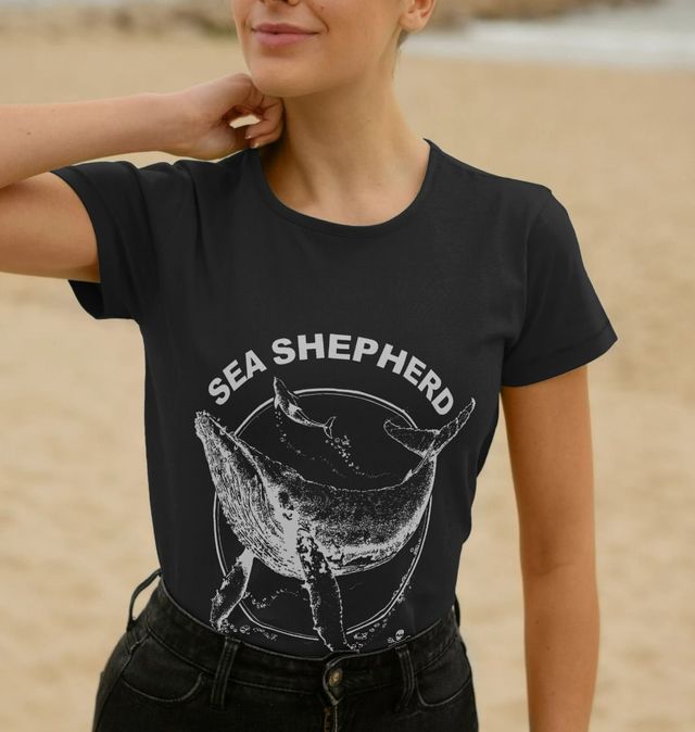 White Tribal Whales Top | Official Sea Shepherd Merch