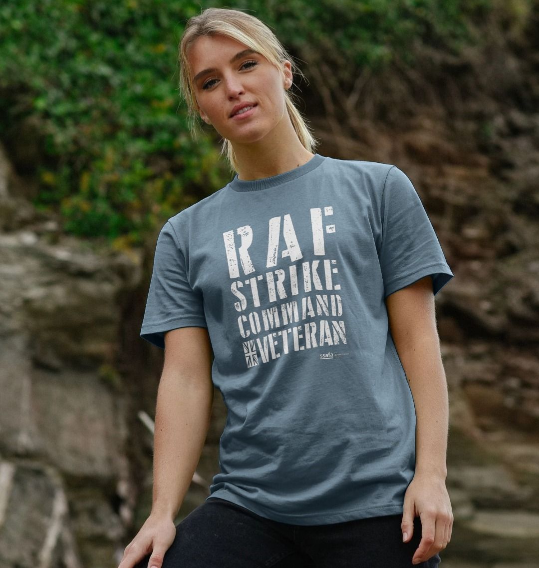 SSAFA RAF Strike Command Veteran T-shirt (Stone Blue) | SSAFA Store
