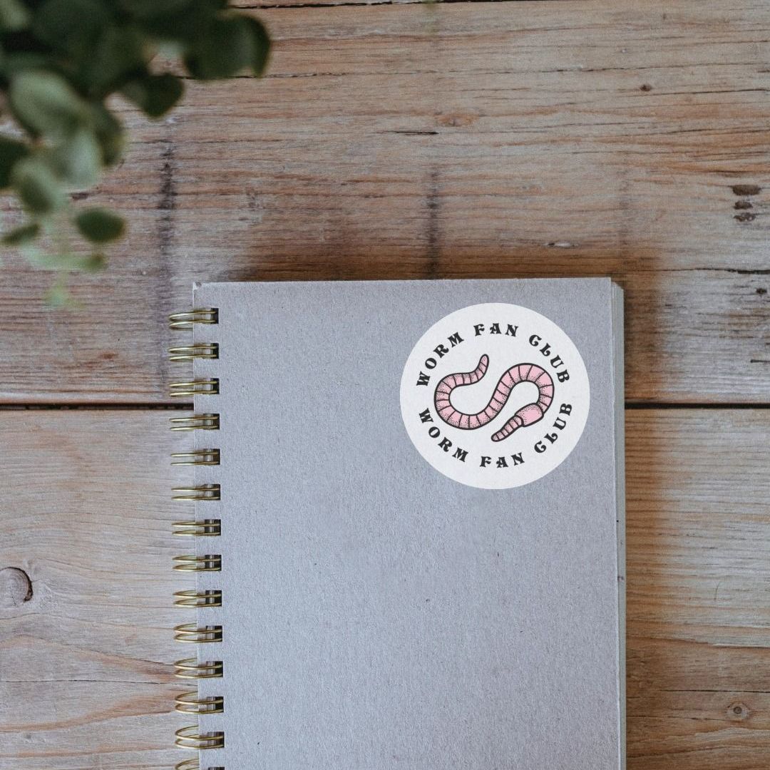 Worm Fan Club Sticker