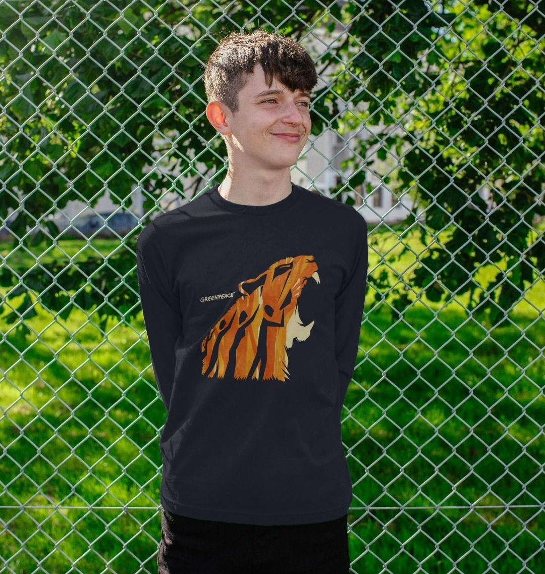 Kids Power To The People Tiger Long Sleeve T-shirt