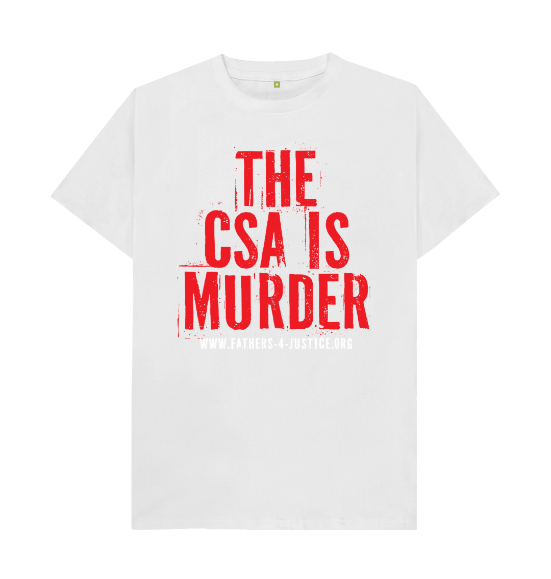 CSA is Murder - White T-shirt