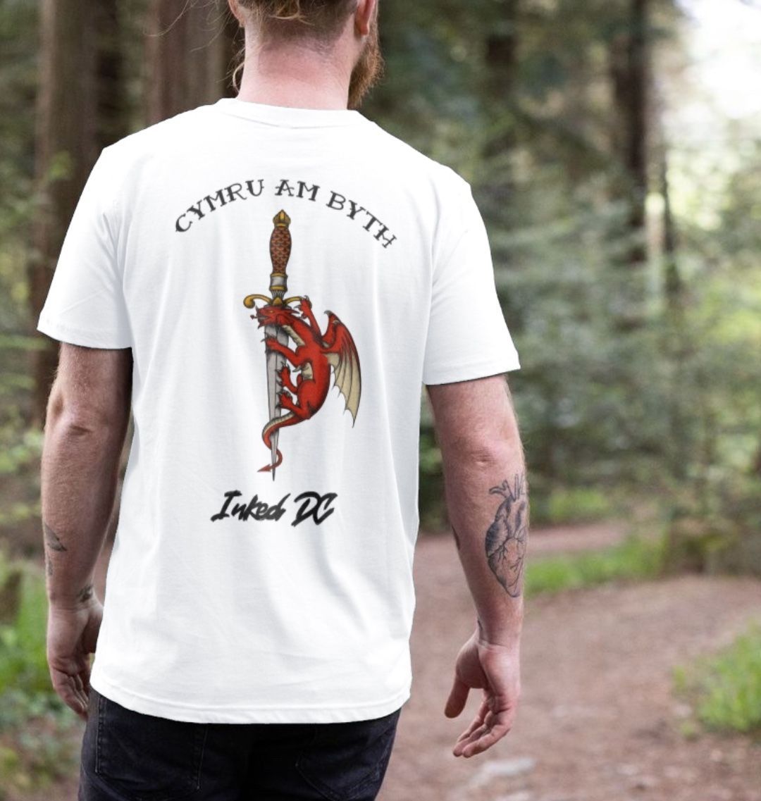 Inked DC cymru am byth light tee